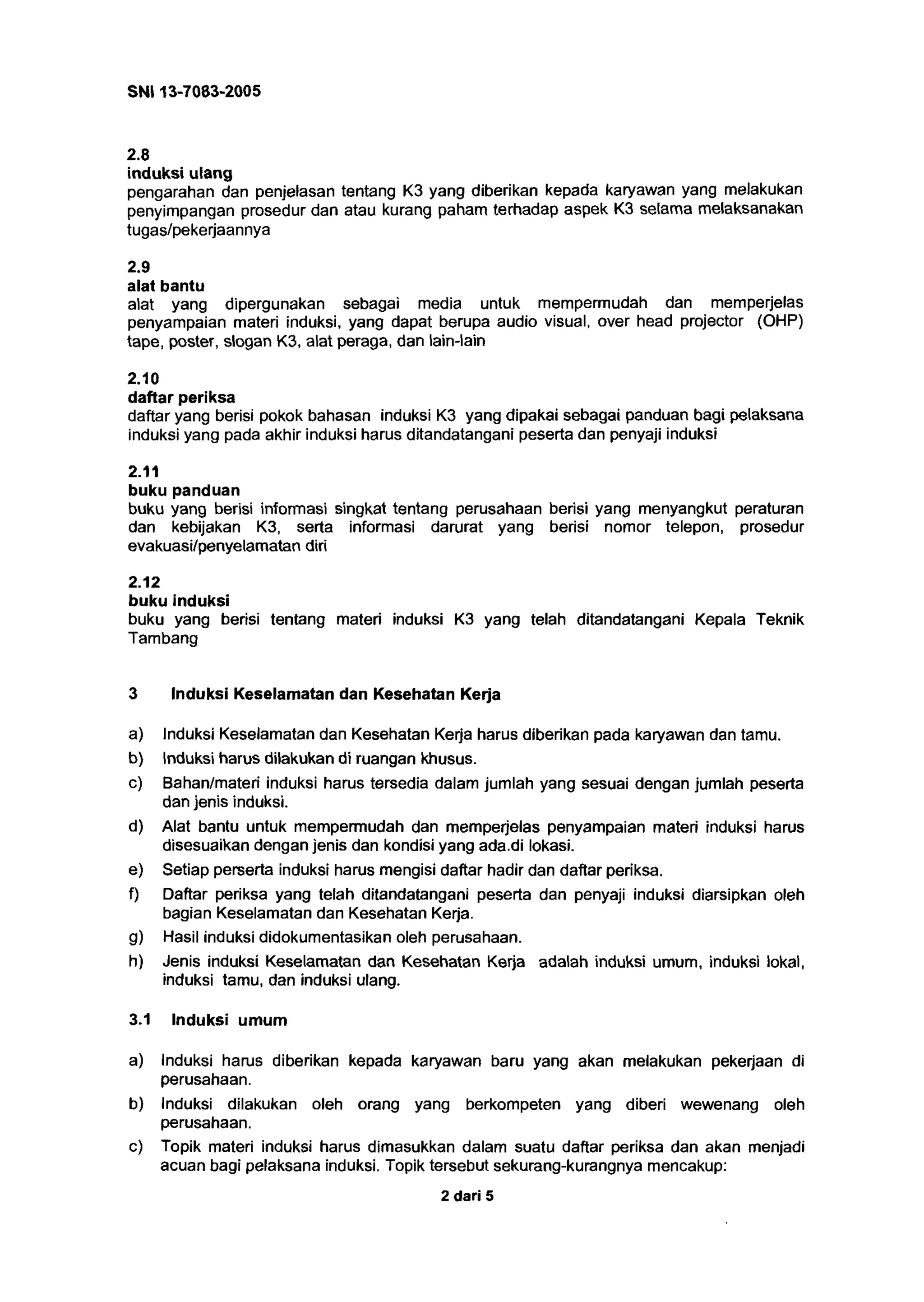 SNI-03-7083-2005-tata-cara-induksi-keselamatan-dan-kesehatan-kerja-k3 ...