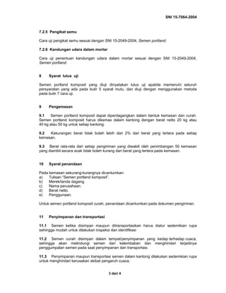 Sni 15-7064-2004 portland-composite-cement | PDF