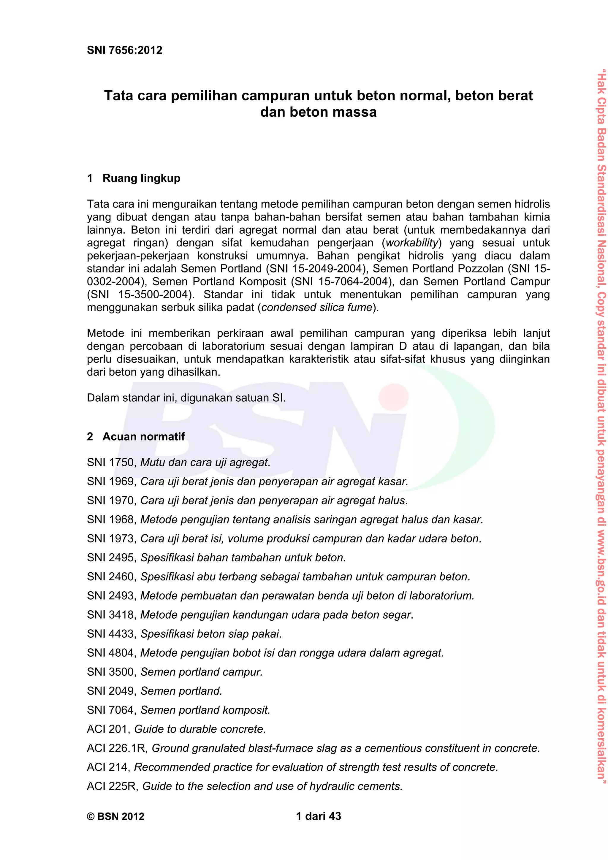 Sni 7656-2012 | PDF