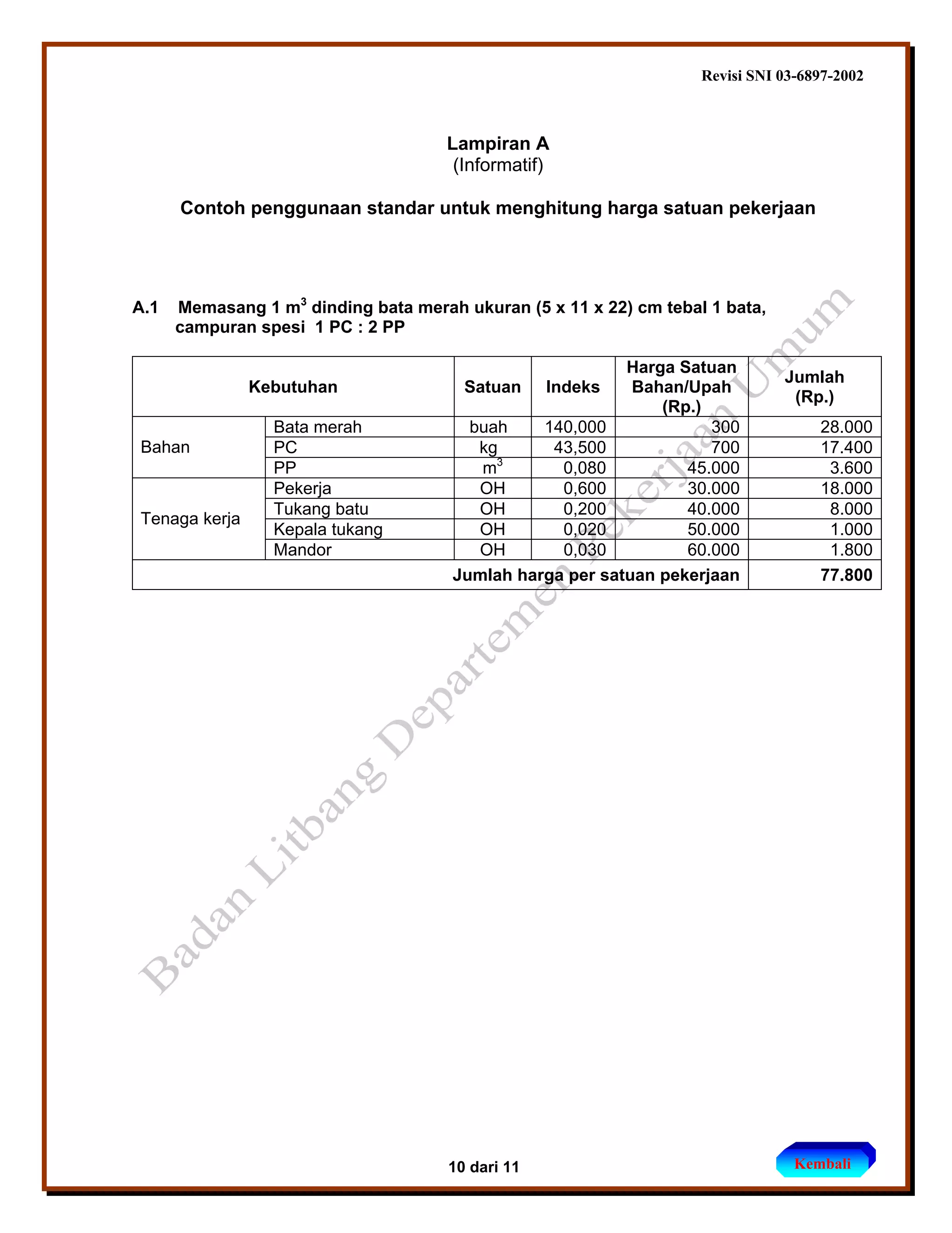 Sni dt-91-0009-2007-tata-cara-perhitungan-harga-satuan-pekerjaan ...