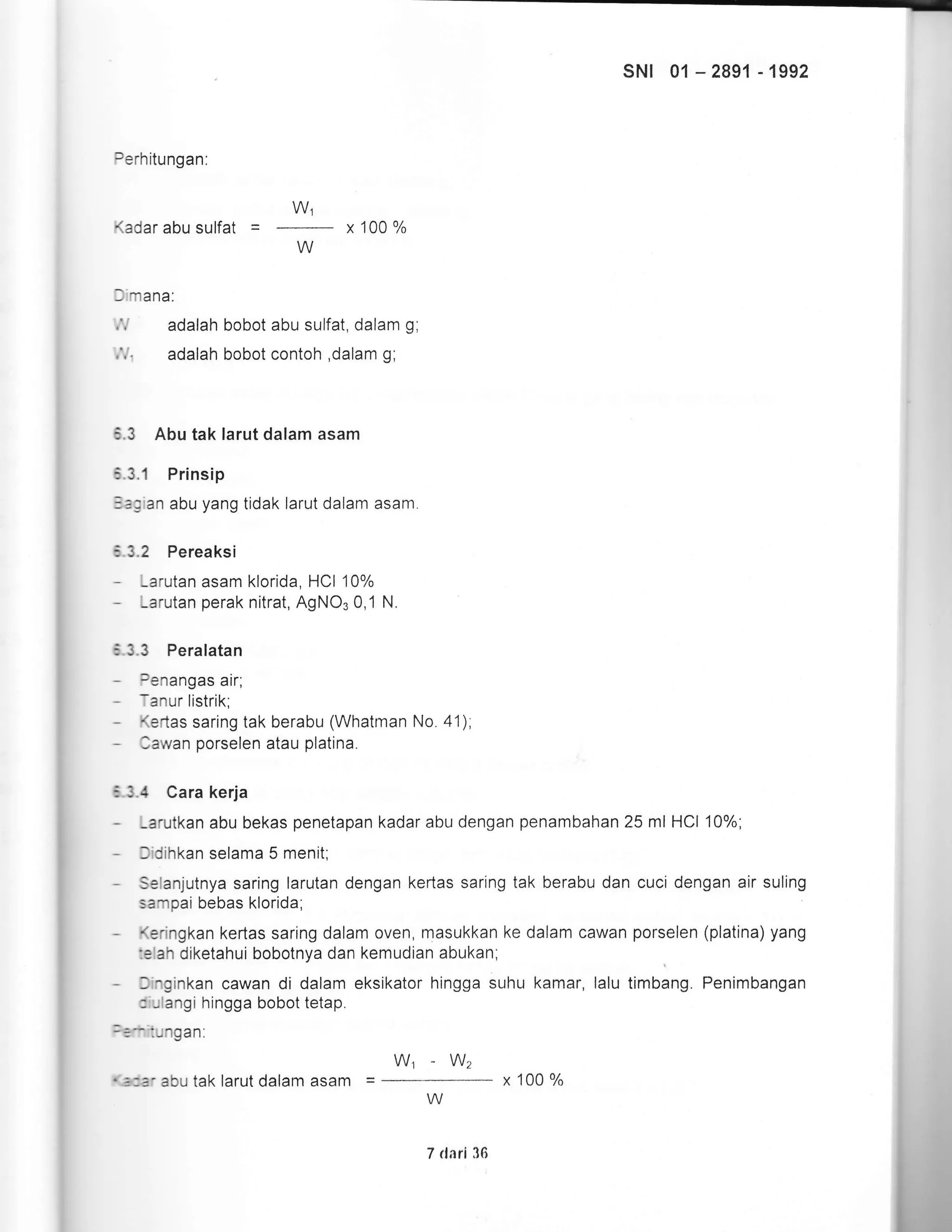 Sni 01 2891-1992 cara uji makanan minuman | PDF