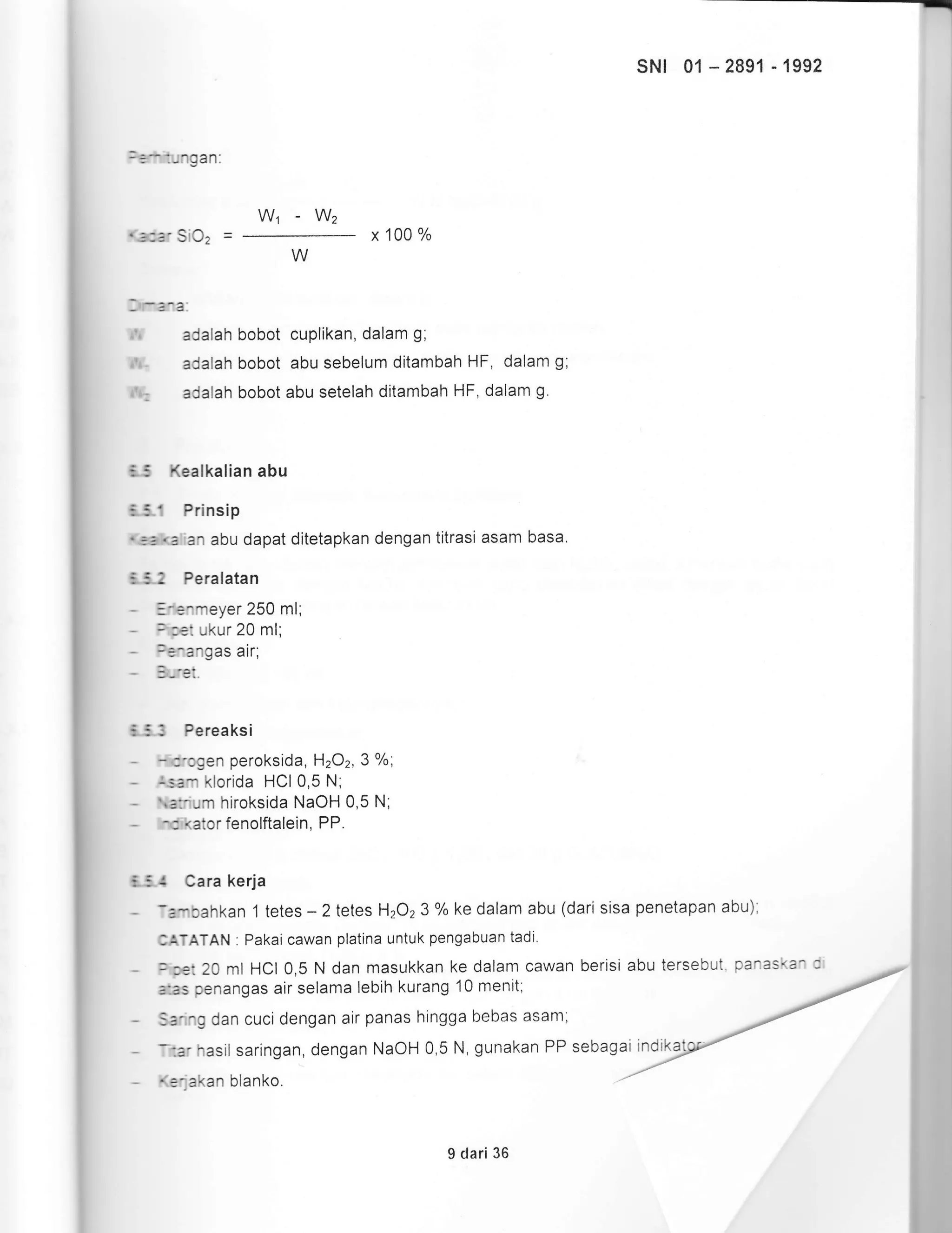 Sni 01 2891-1992 cara uji makanan minuman | PDF