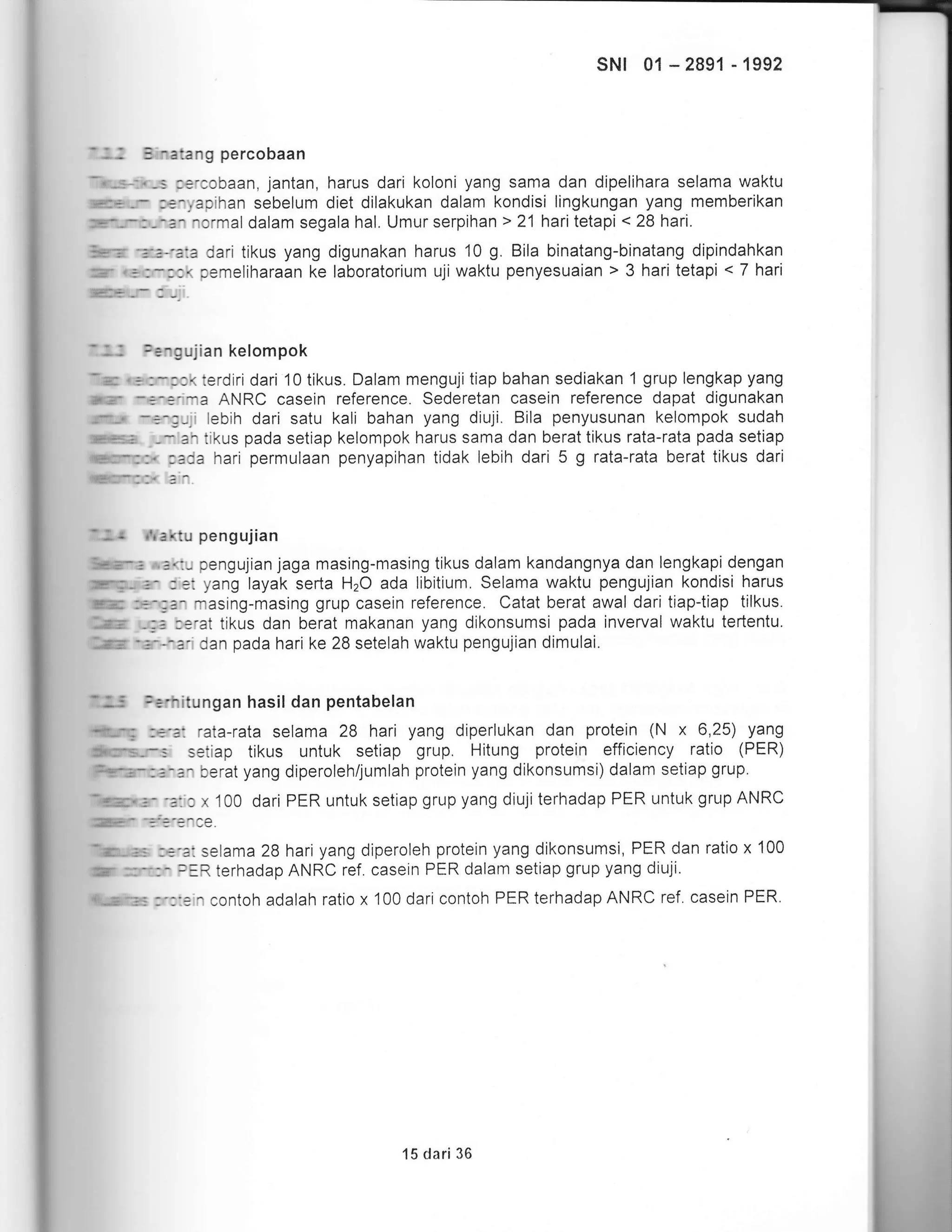 Sni 01 2891-1992 cara uji makanan minuman | PDF