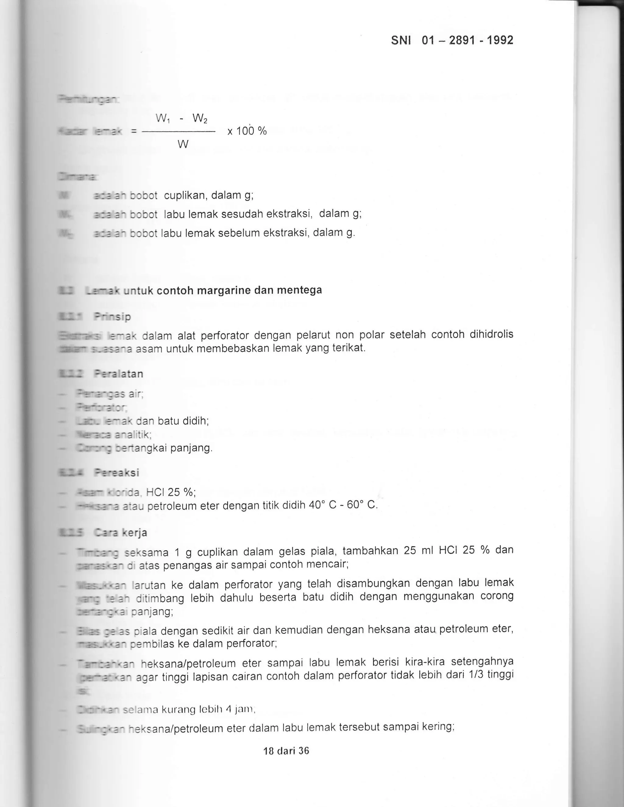 Sni 01 2891-1992 cara uji makanan minuman | PDF
