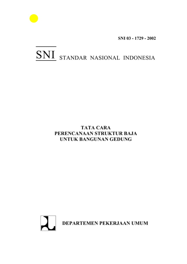 Sni 03 1729 - 2002 | PDF