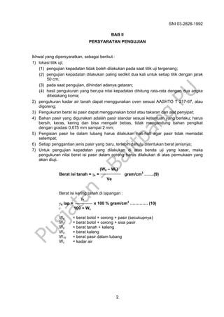 Sni 03 2828-1992-sand-cone-libre | PDF