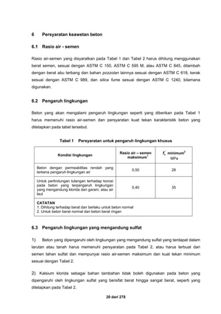 Sni 03 2847-2002 (beton) | PDF