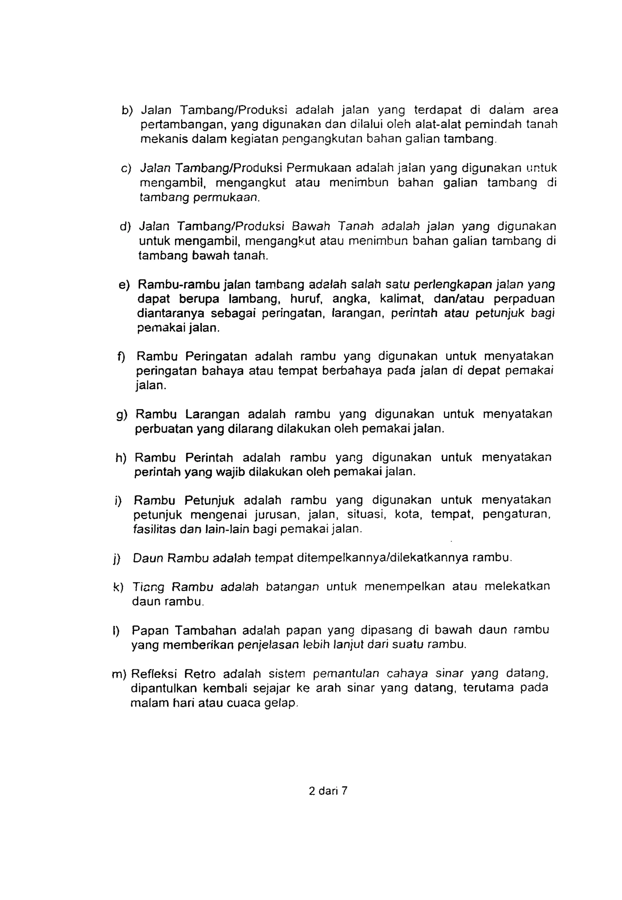 Sni 13 6351-2000 rambu-rambu jalan di area pertambangan | PDF