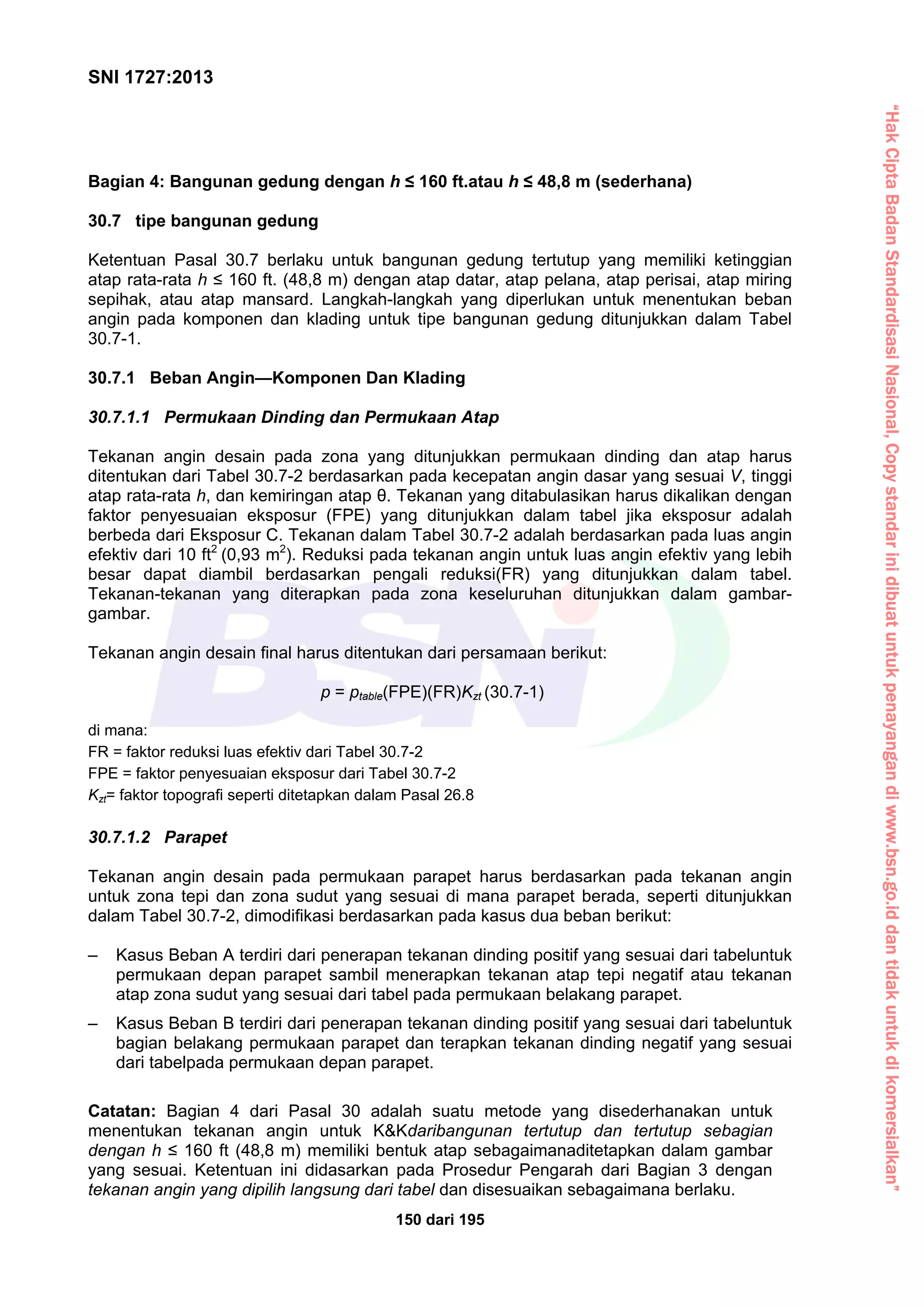 Sni 1727 2013 | PDF