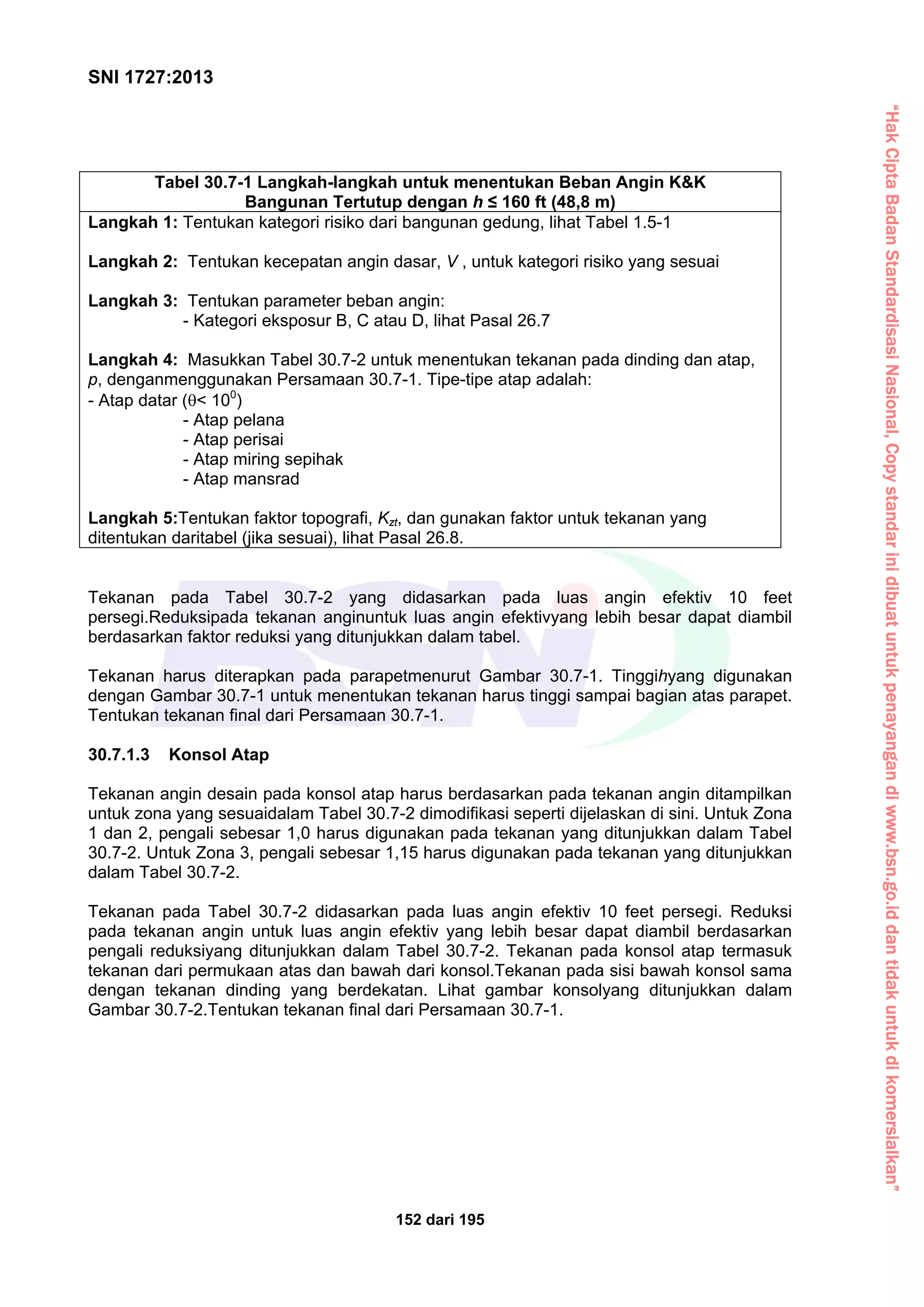 Sni 1727 2013 | PDF