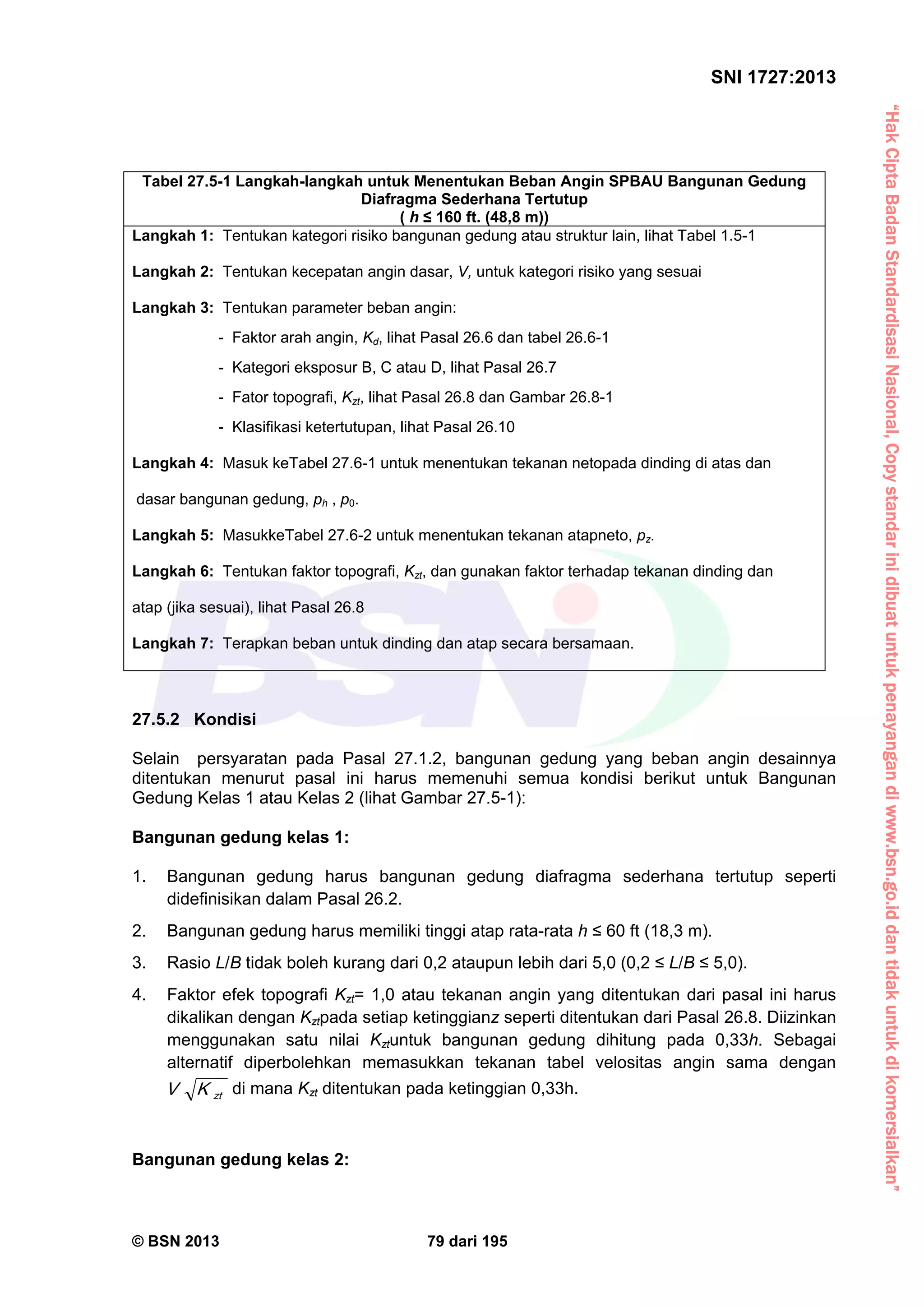 Sni 1727 2013 | PDF