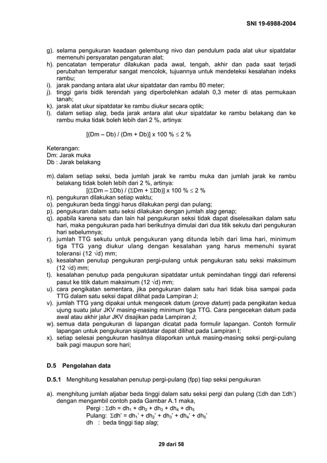 SNI-JARING KONTROL VERTIKAL (JKV) | PDF