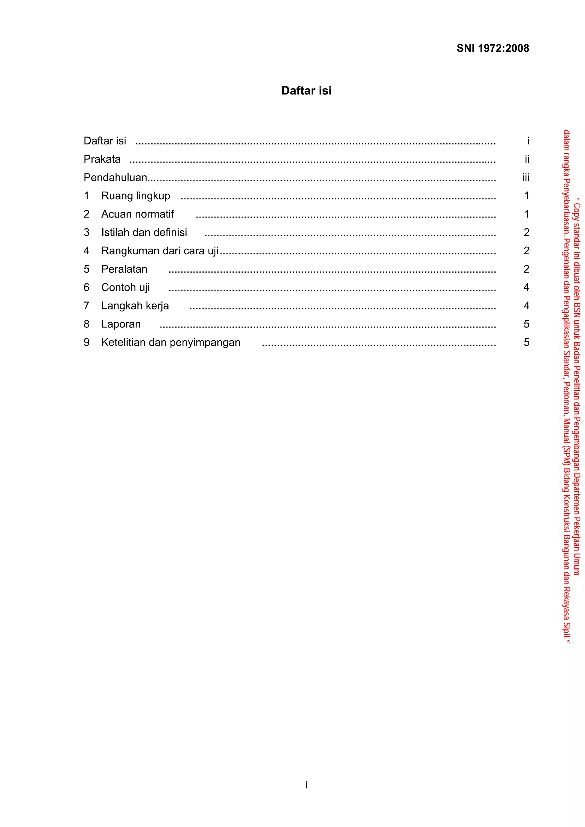Sni 1972 2008 cara uji slump beton | PDF