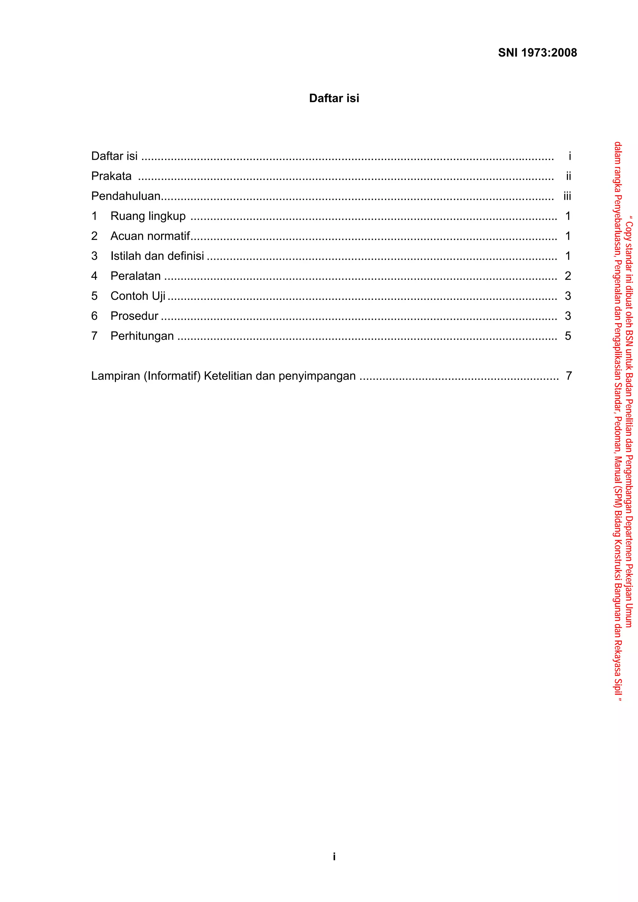 Sni 1973 2008 cara uji berat isi, volume produksi campuran dan kadar ...