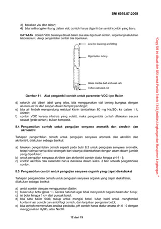 SNI 6989.57.2008 Metode Pengambilan Contoh Air Permukaan | PDF