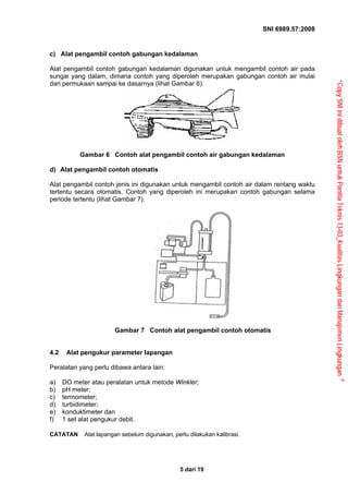 SNI 6989.57.2008 Metode Pengambilan Contoh Air Permukaan | PDF