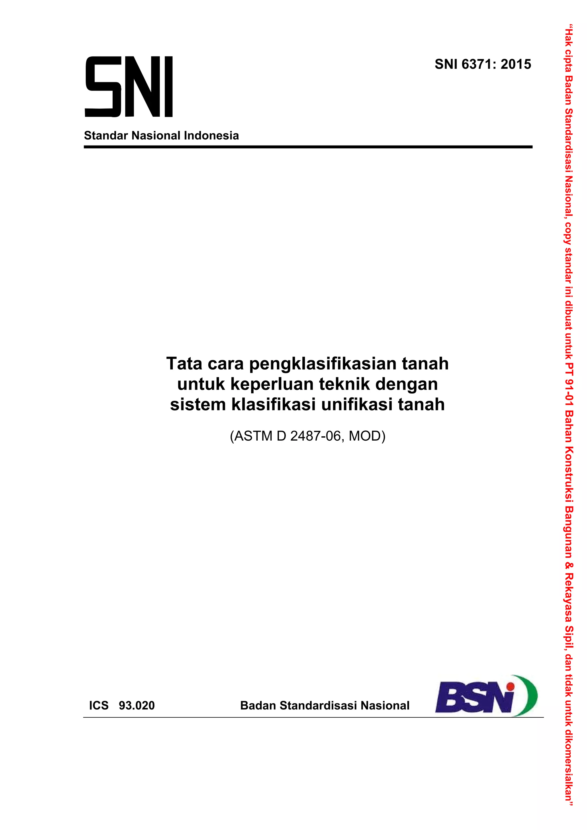 SNI 6371-2015 Klasifikasi Tanah menurut USCS.pdf