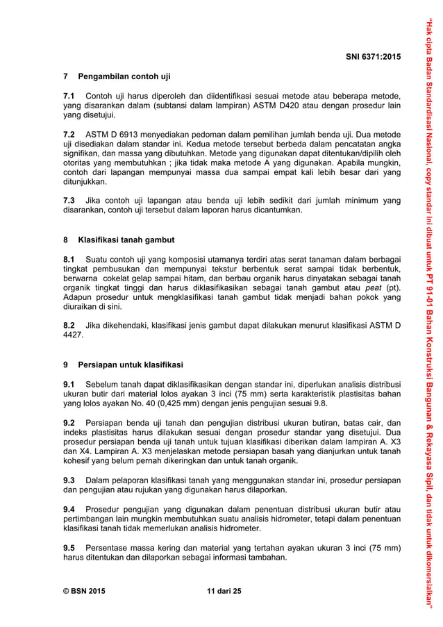 SNI 6371-2015 Klasifikasi Tanah menurut USCS.pdf