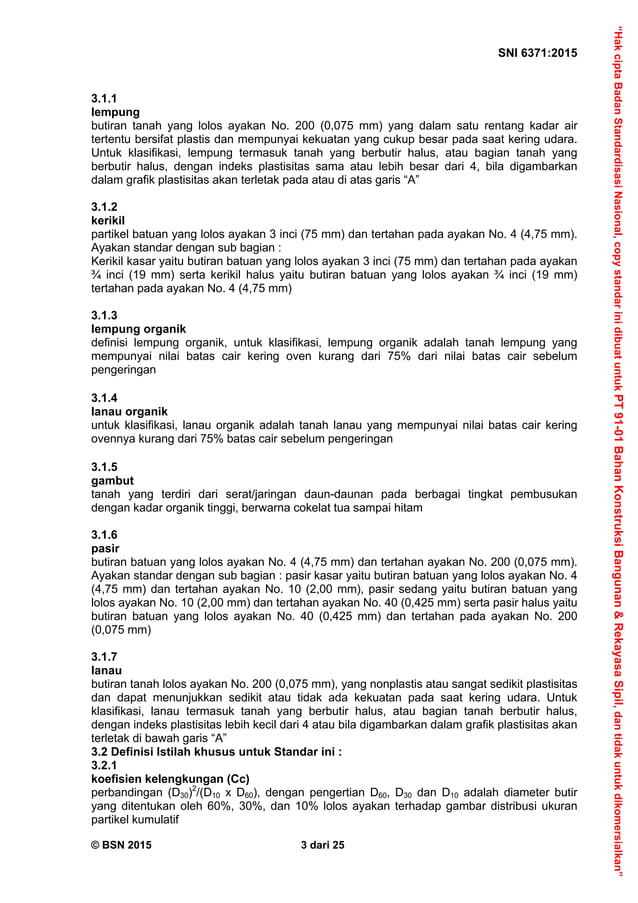 SNI 6371-2015 Klasifikasi Tanah menurut USCS.pdf