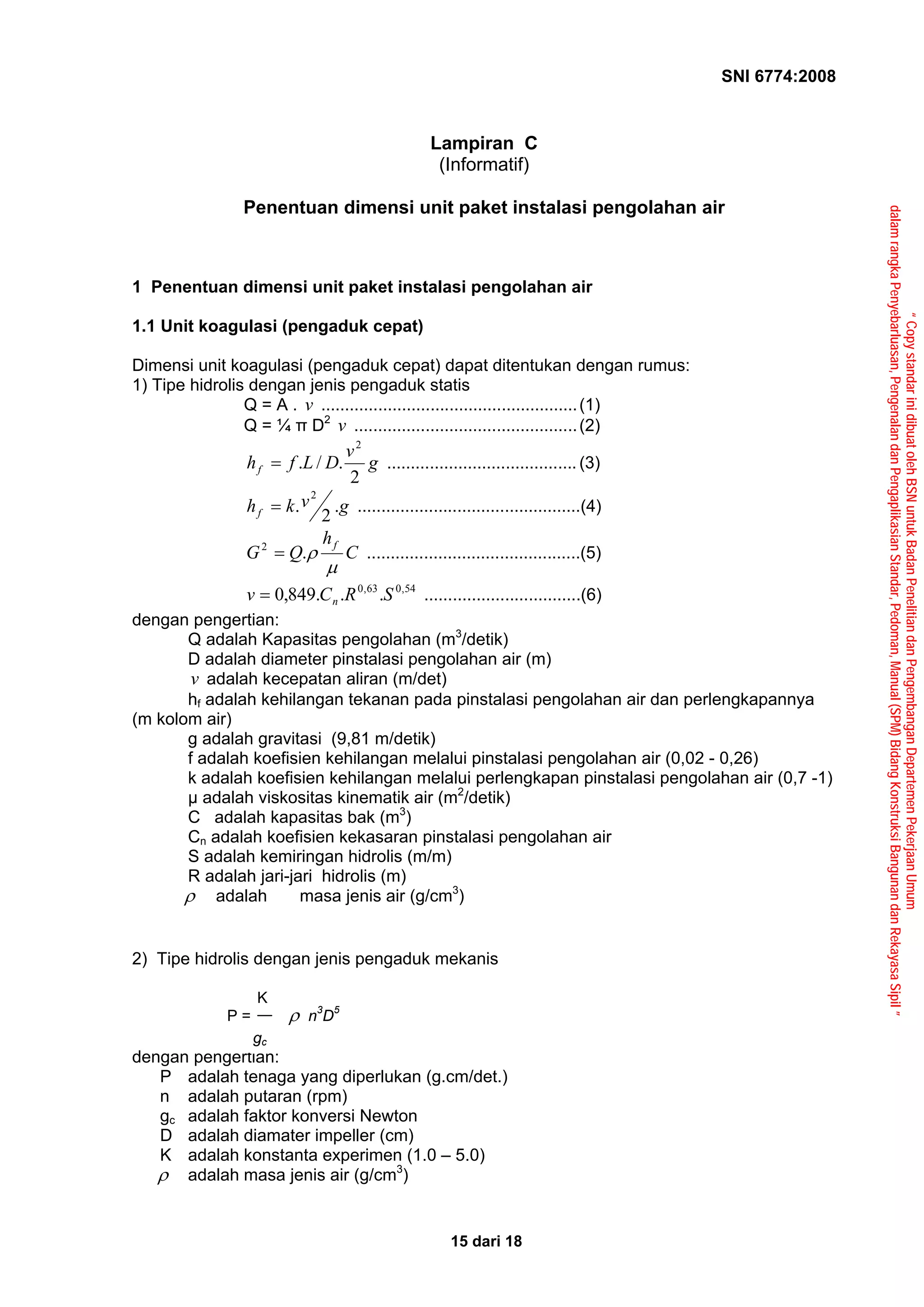 Sni 6774 2008.air bersih | PDF