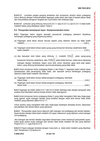 SNI beton 7833-2012 Tata cara perancangan beton pracetak dan beton prategang untuk bangunan ...