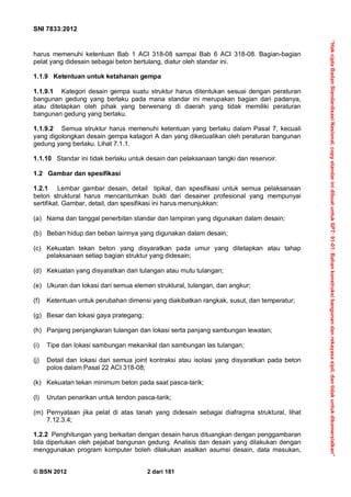 SNI beton 7833-2012 Tata cara perancangan beton pracetak dan beton ...