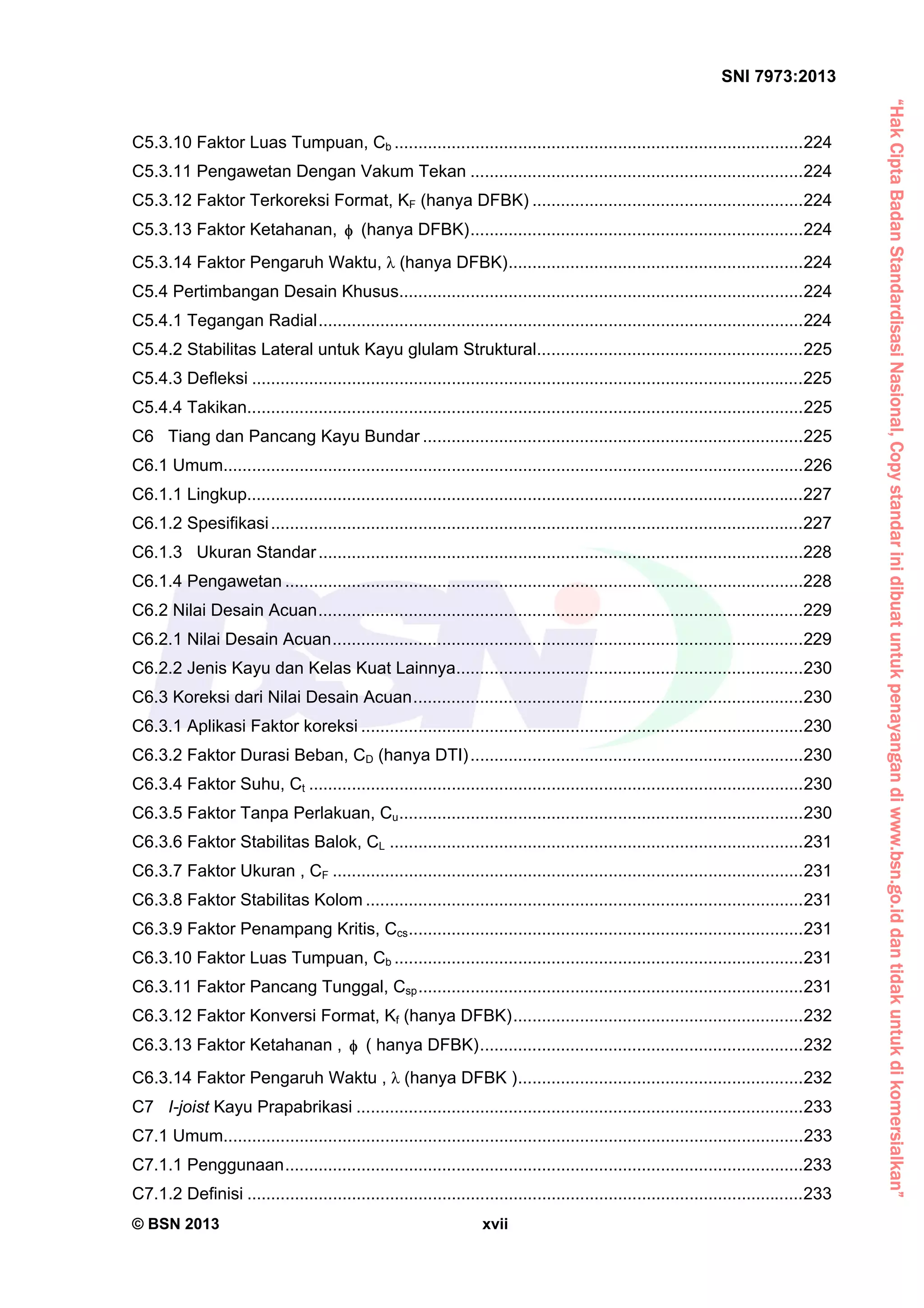 Sni 7973 2013 spesifikasi desain untuk konstruksi kayu | PDF
