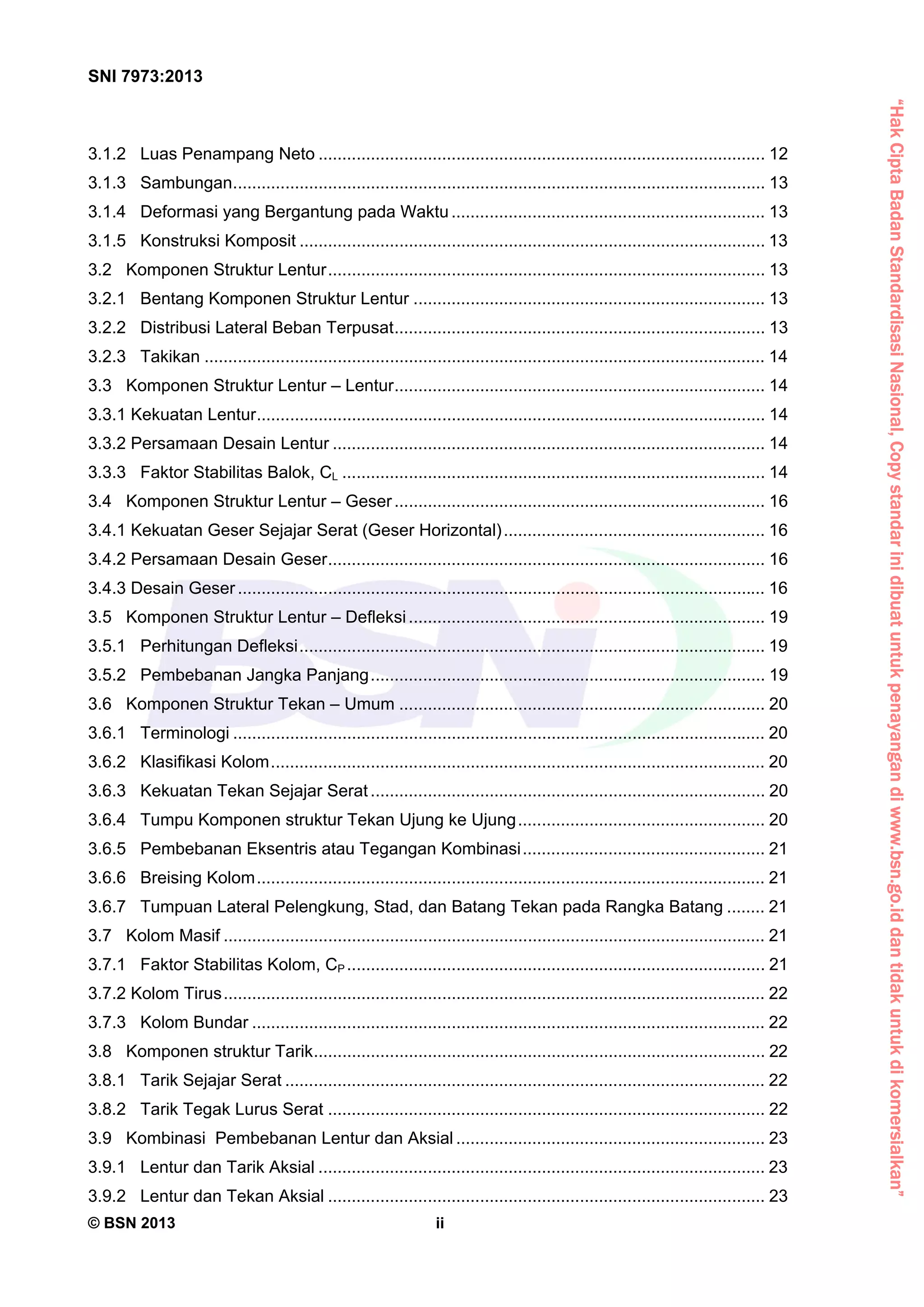 Sni 7973 2013 spesifikasi desain untuk konstruksi kayu | PDF