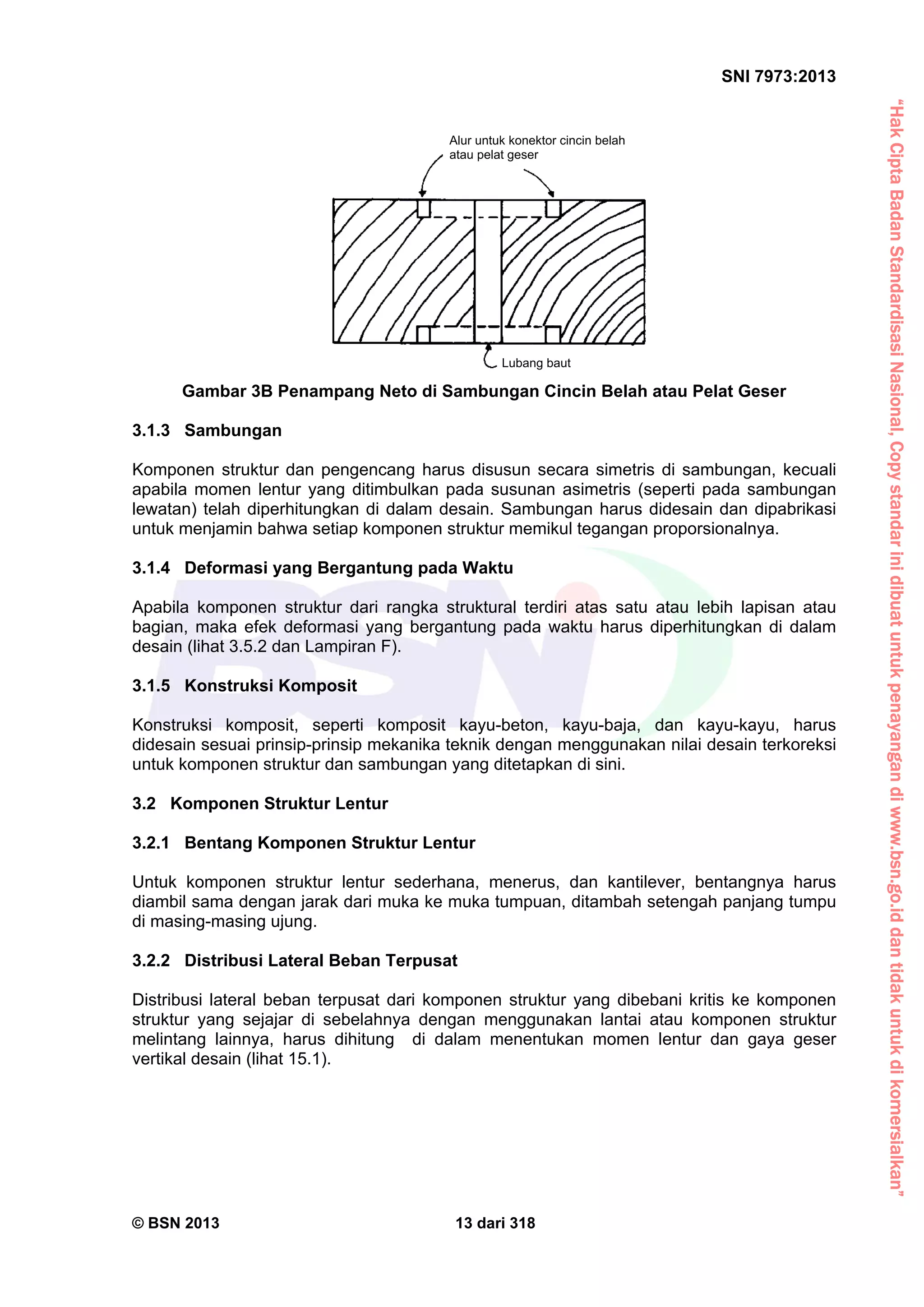 Sni 7973 2013 spesifikasi desain untuk konstruksi kayu | PDF