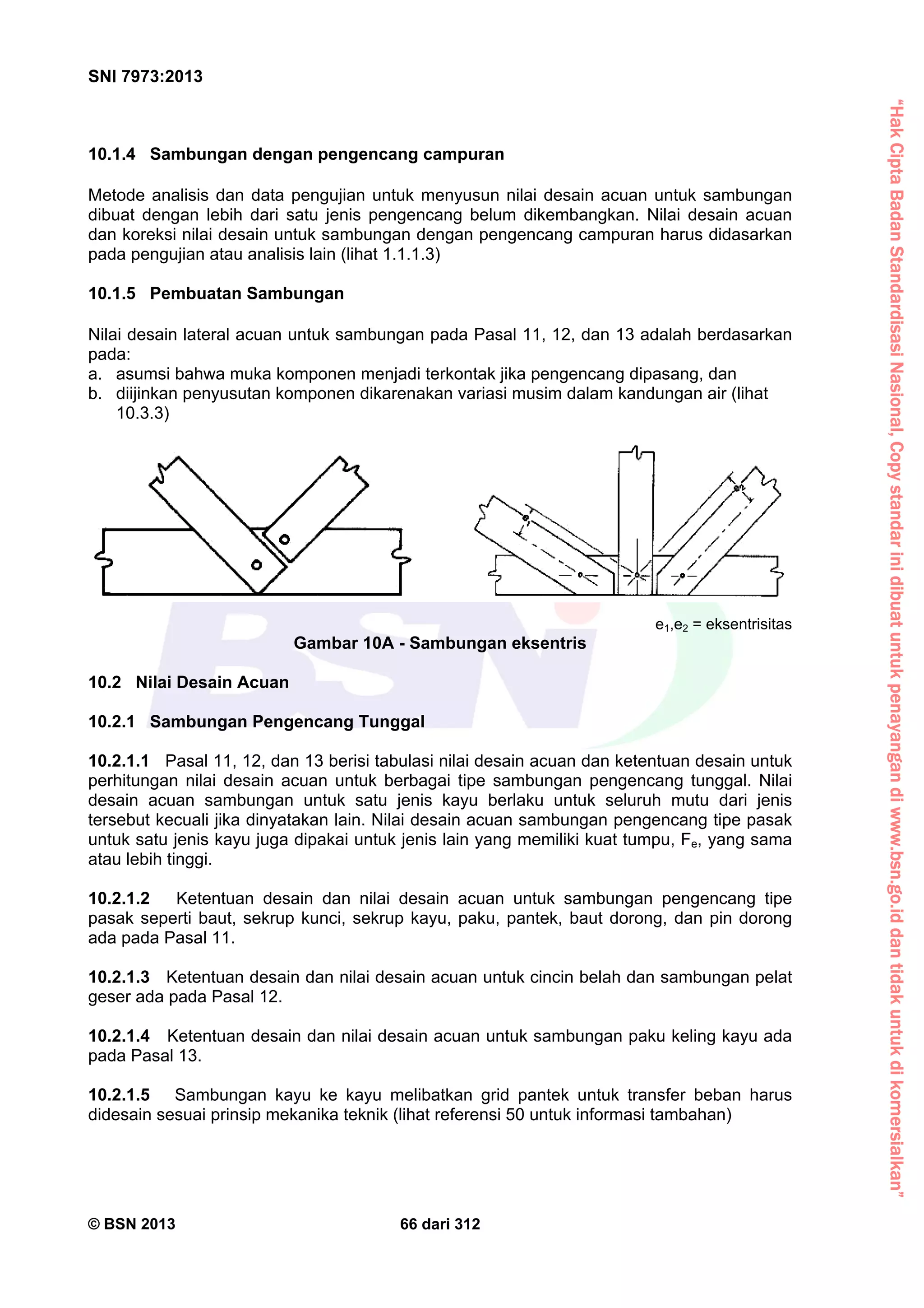 Sni 7973 2013 spesifikasi desain untuk konstruksi kayu | PDF