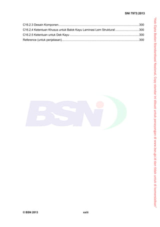 Sni 7973 2013 spesifikasi desain untuk konstruksi kayu | PDF