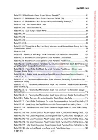 Sni 7973 2013 spesifikasi desain untuk konstruksi kayu | PDF