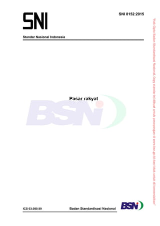 Sni 8152 2015 | PDF