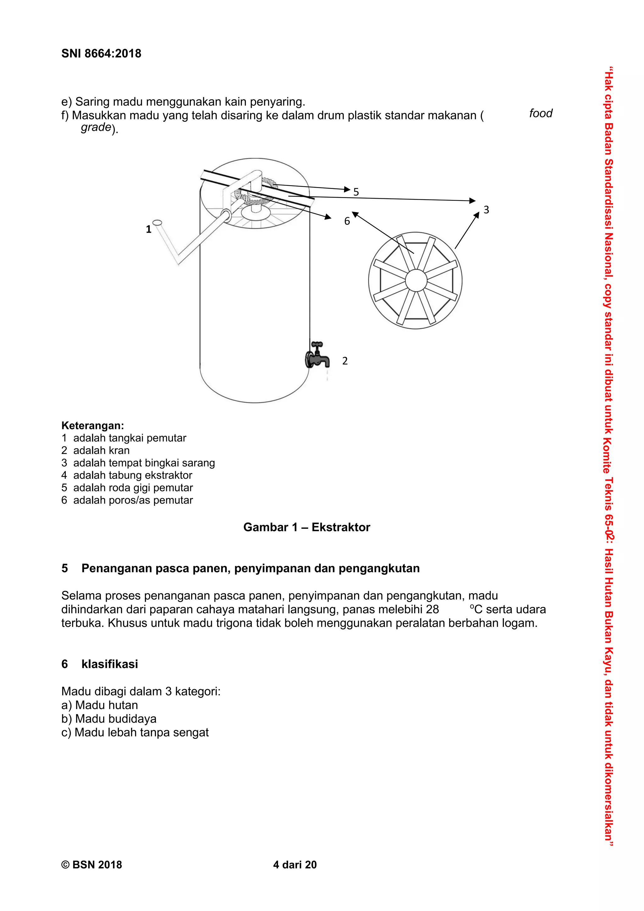SNI 8664 2018 madu | PDF