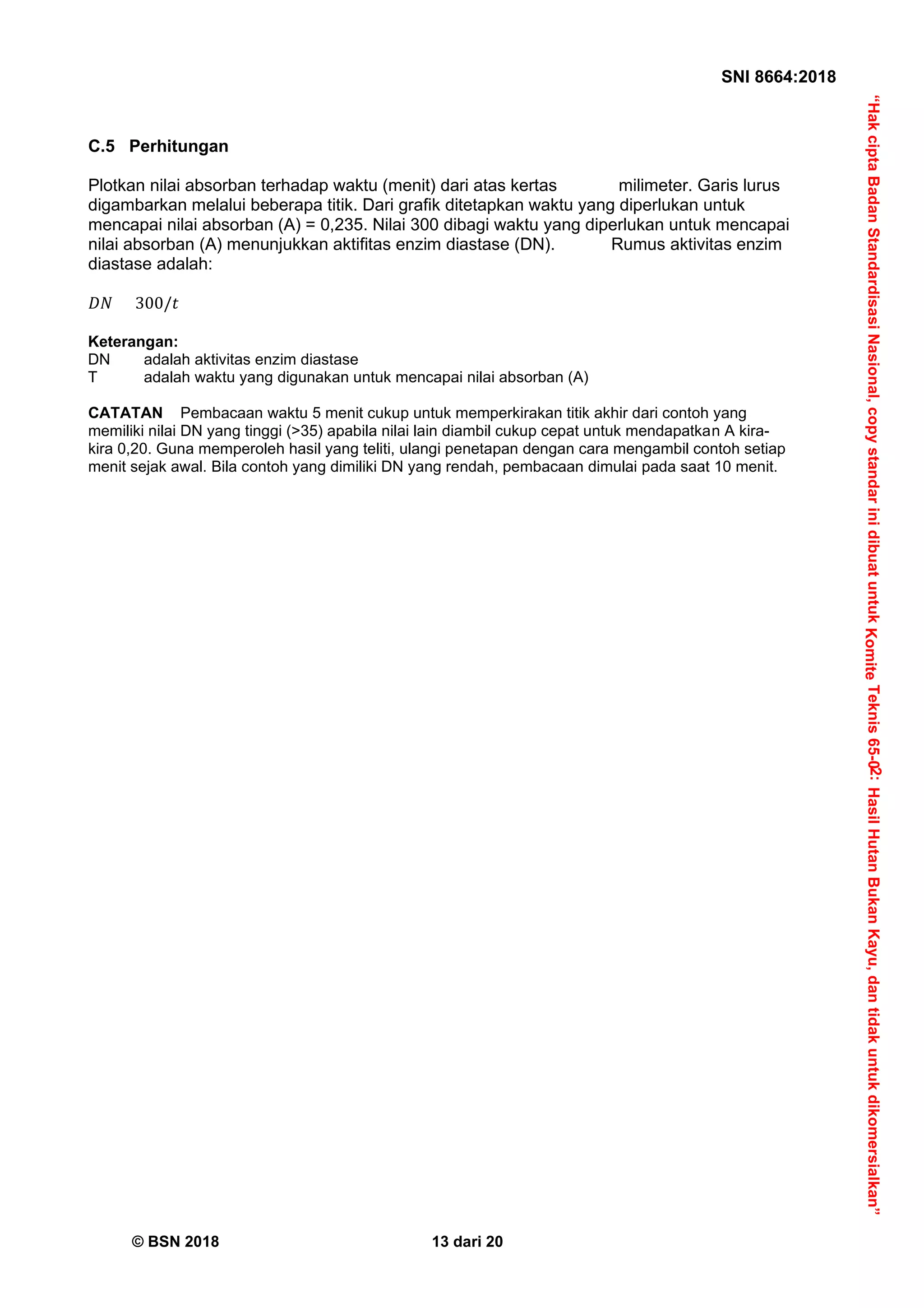 SNI 8664 2018 madu | PDF