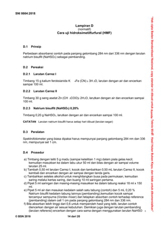 SNI 8664 2018 madu | PDF