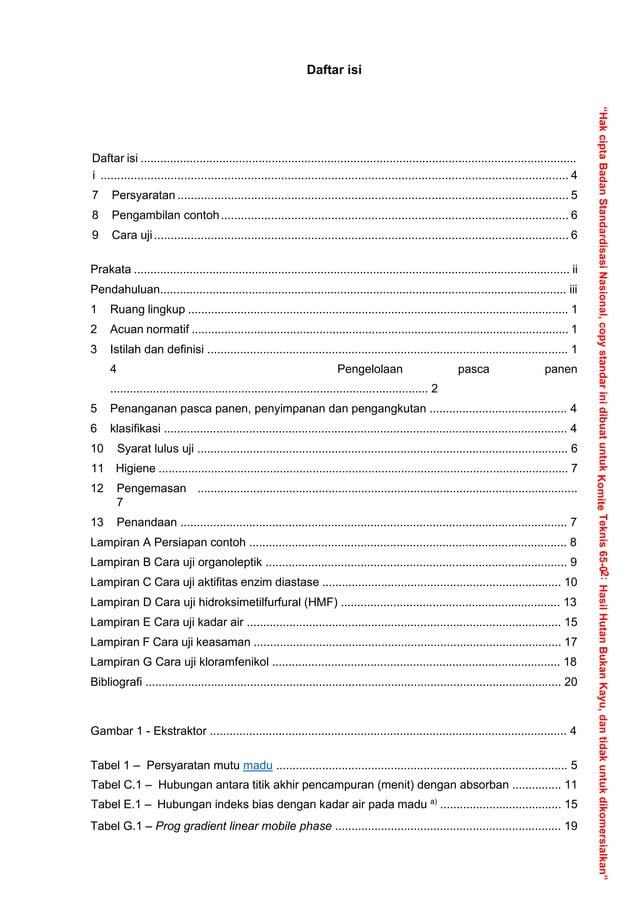 SNI 8664 2018 madu | PDF