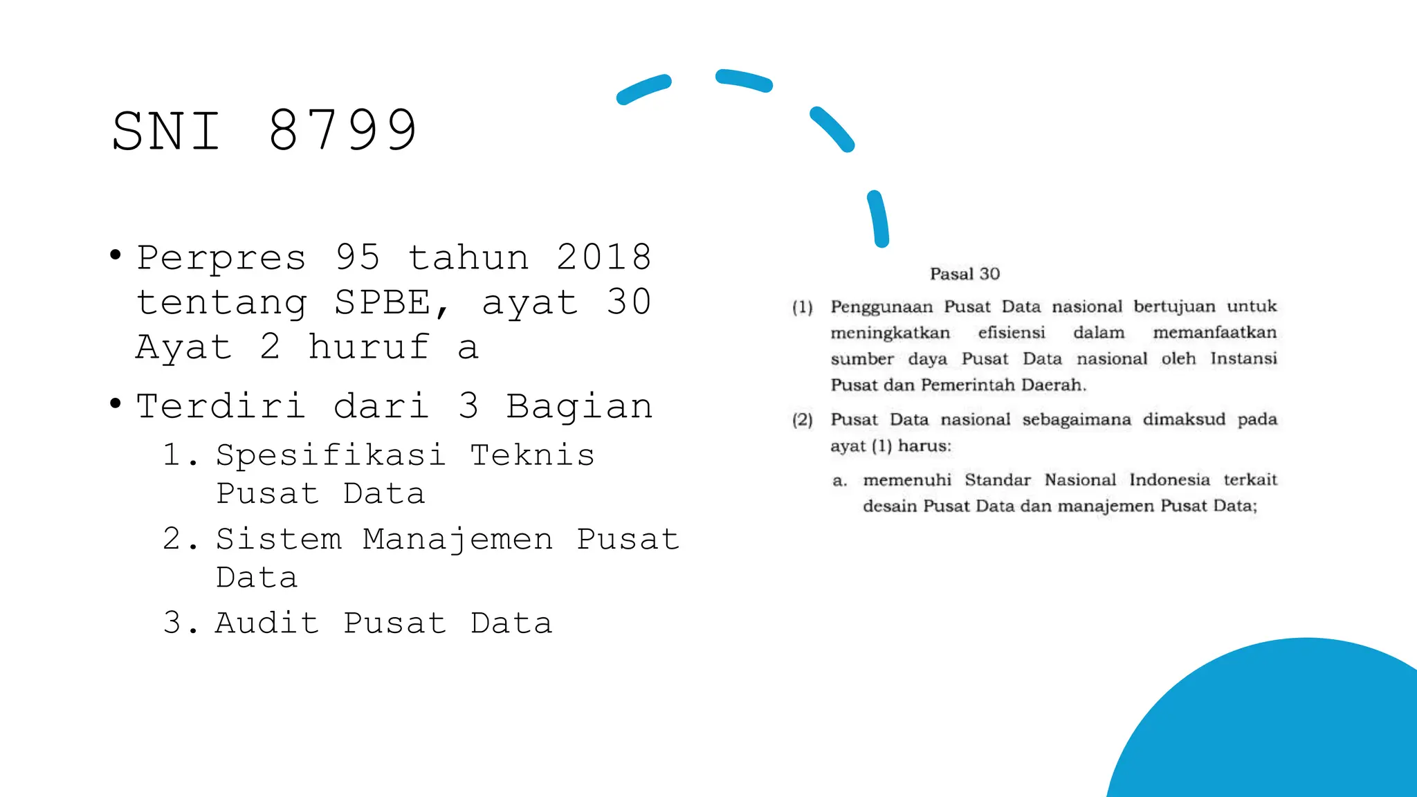 PENGENALAN SNI8799 UNTUK PUSAT DATA INDONESIA | PPTX
