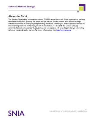 SNIA white paper-sw defined storage | PDF