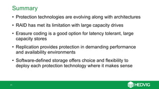 Pros and Cons of Erasure Coding & Replication vs. RAID in Next-Gen ...
