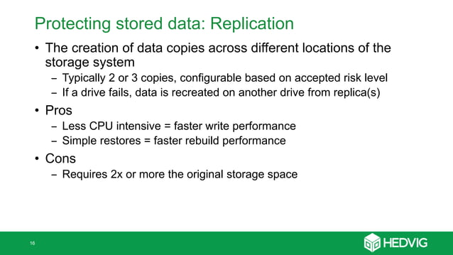 Pros And Cons Of Erasure Coding And Replication Vs Raid In Next Gen