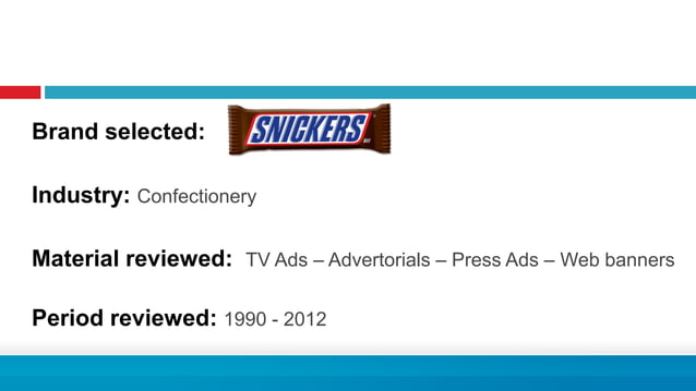 Snickers: the case for positioning evolution | PDF | Desserts and ...