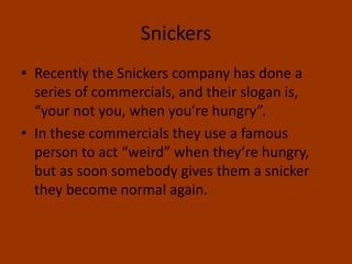 Snickers vs m&m | PPT