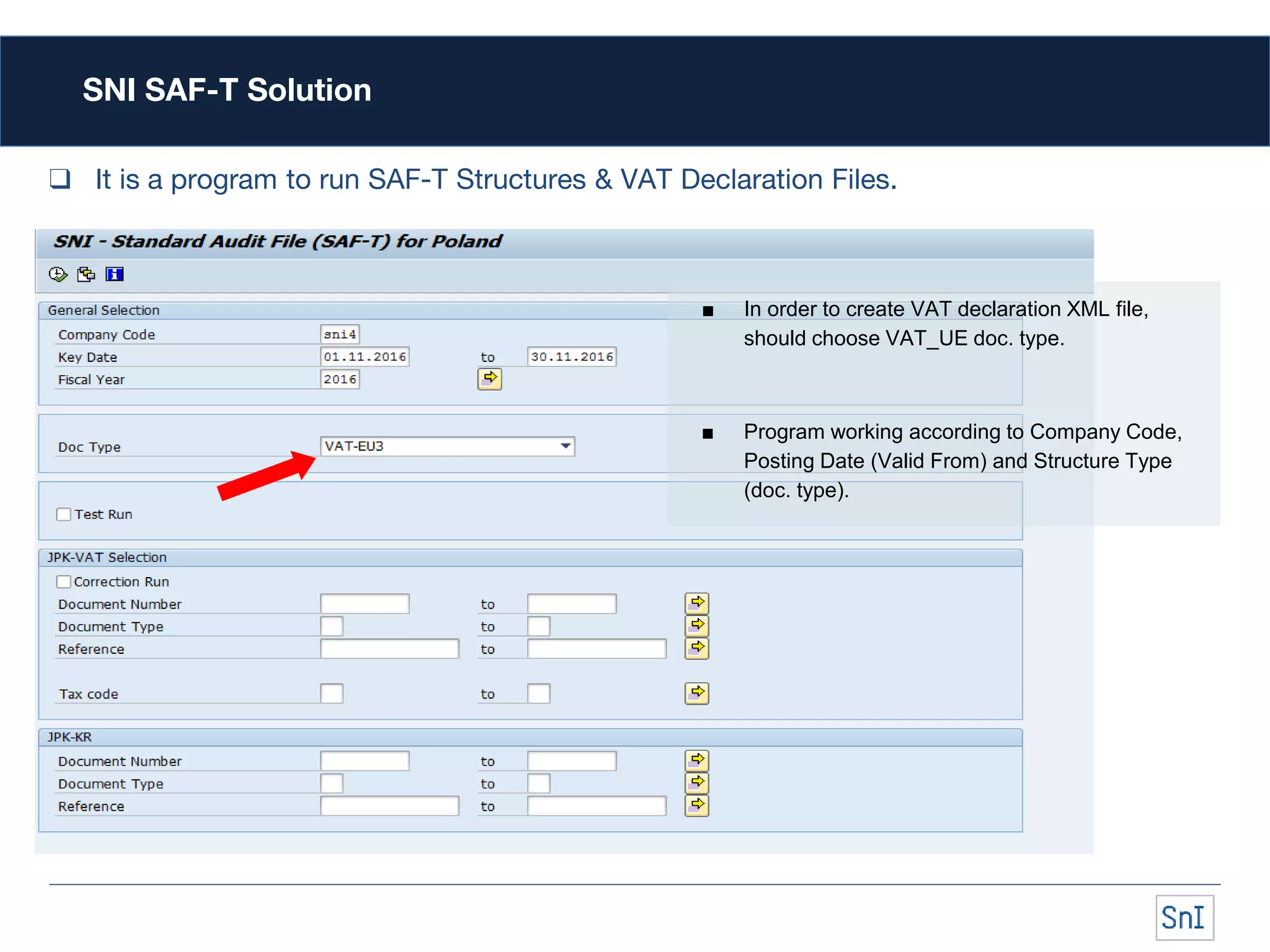 Sni e-declaration SAP extractor for Poland v1.0 | PPTX | Computing ...