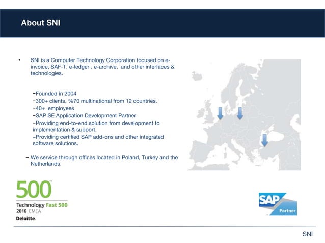 Sni E Declaration Sap Extractor For Poland V1 0 Ppt