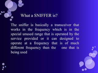 Sniffer for-detecting-lost-mobiles | PPT