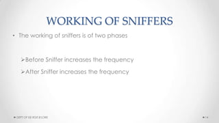 Sniffer for detecting lost mobiles | PPTX