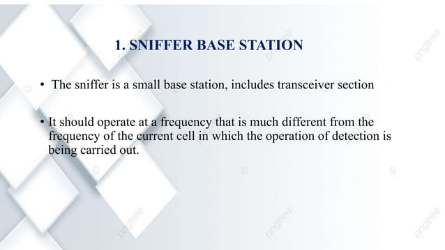 sniffer technology.pptx | Smartphones | Consumer Electronics