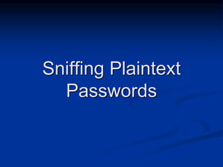 Sniffing Ppt