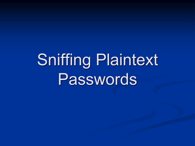 Sniffing.ppt